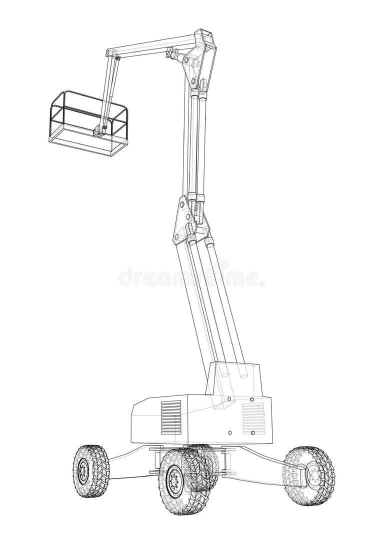 Aerial Platform Concept Outline Stock Illustrations – 179 Aerial ...