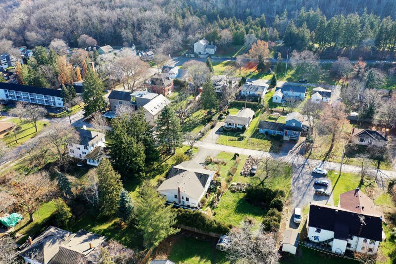 Aerial of Queenston, Ontario, Canada Stock Image - Image of outdoor ...