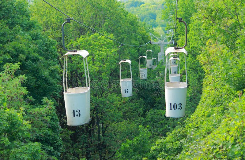 Aerial Ropeway in Kharkov, Ukraine Stock Photo - Image of ropeway ...