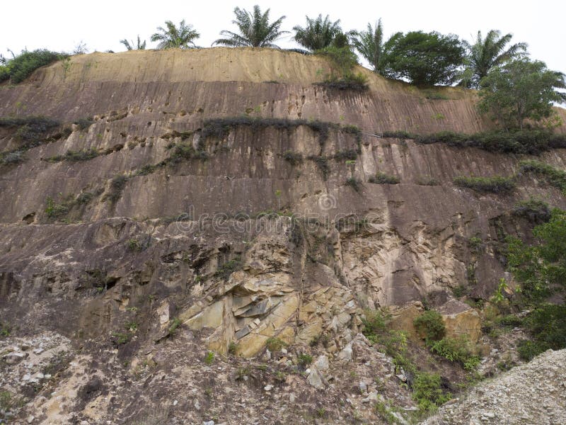 Aerial Scene from the Barren Hill Around the Low Land Vicinity. Stock ...
