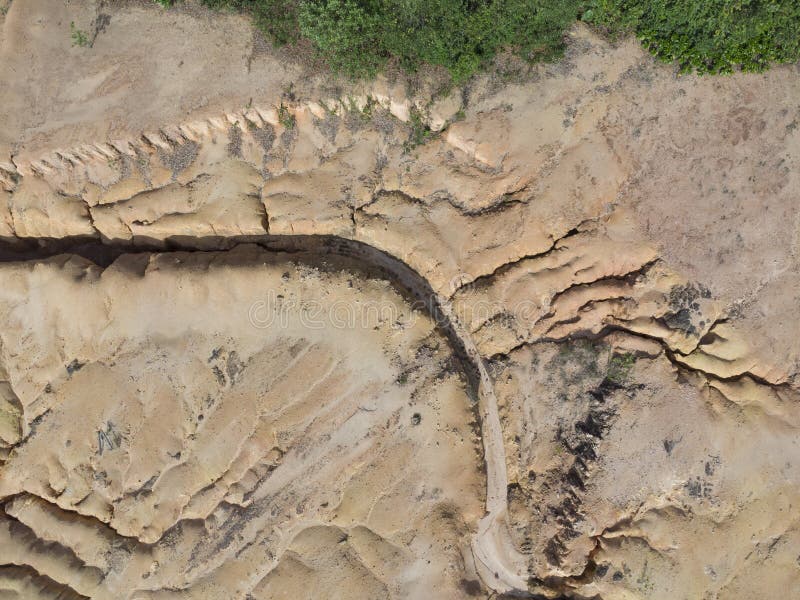 Scene of the Barren Land Due To Soil Mining Activity. Stock Photo ...