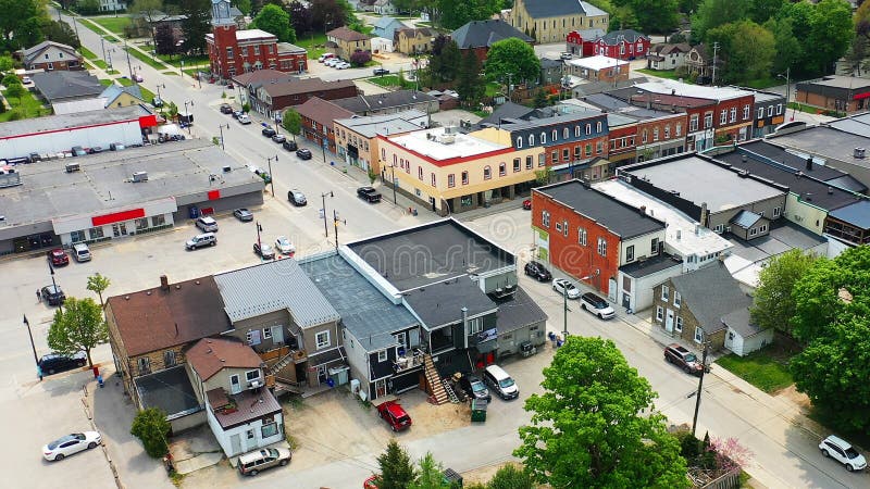 Aerial Scene of Harriston, Ontario, Canada Stock Image - Image of ...