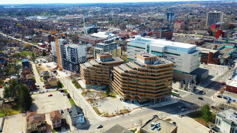 Aerial Scene of Kitchener, Ontario, Canada in Late Spring Stock Photo ...