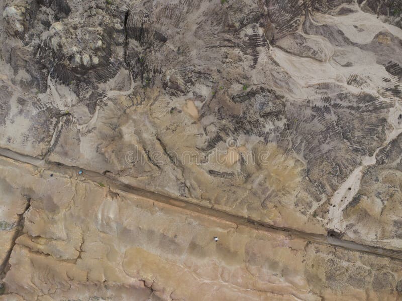 Aerial Scene of the Land Erosion Due To Deforestation and Earth Mining ...