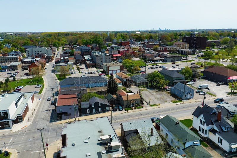 Aerial Scene of Thorold, Ontario, Canada on a Fine Day Editorial Stock ...