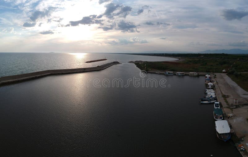 Aerial Sea View - Nature Scene Stock Image - Image of highway ...