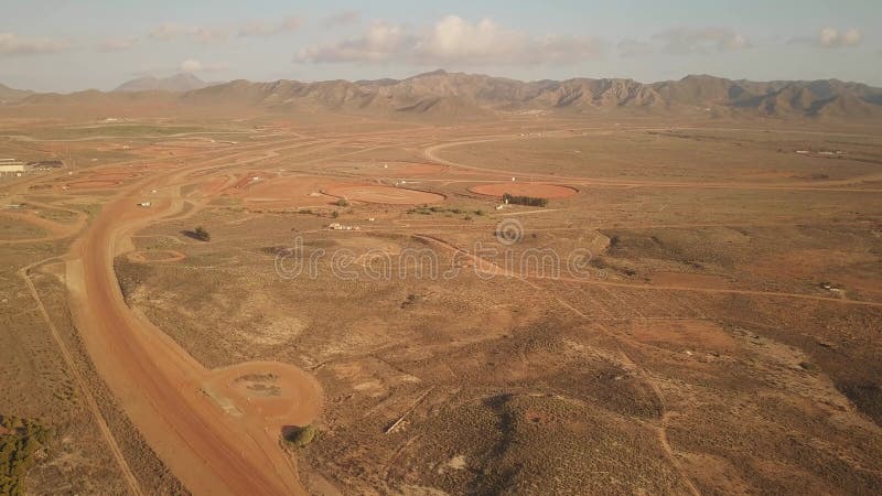 Idustrial Car Testing Track, Aerial View Stock Image - Image of speed ...