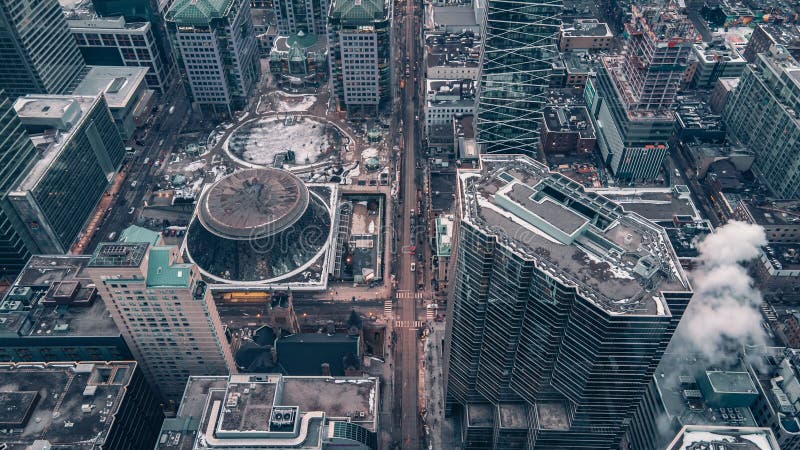 Aerial Shot of Downtown Toronto in Ontario, Canada. Editorial ...