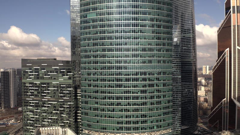 Aerial Shot of a Generic Office Skyscraper Stock Photo - Image of ...