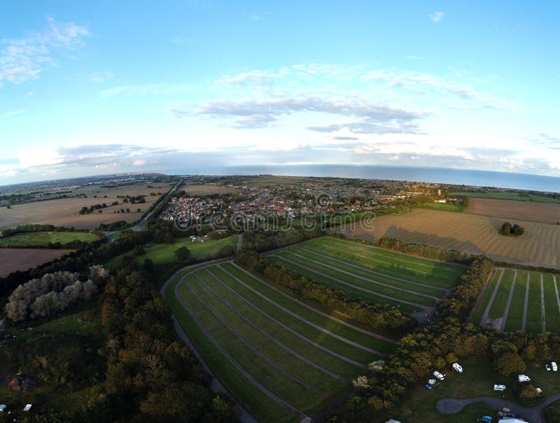 Aerial Shot of Kessingland Car Boot Field Stock Image - Image of drone ...