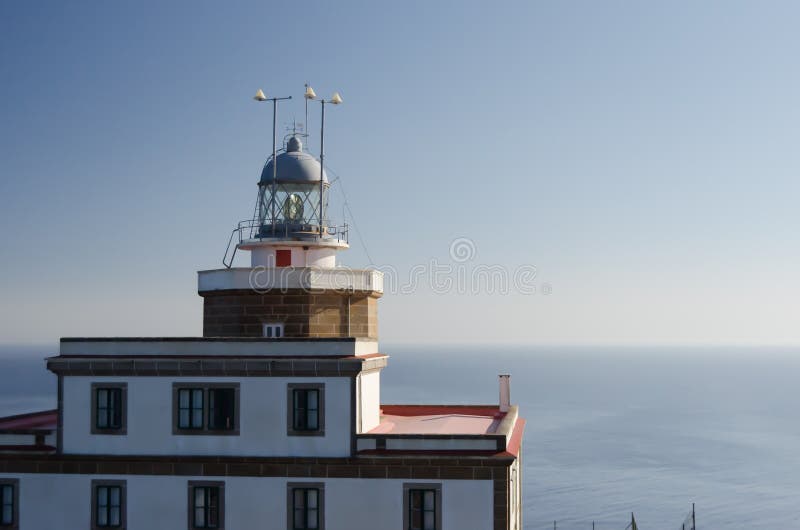 Aerial Shot of Lighthouse Finisterre in Spain Stock Image - Image of ...