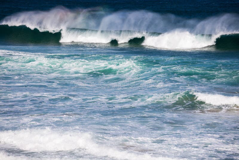 Aerial shot of the ocean. stock image. Image of summer - 183618579