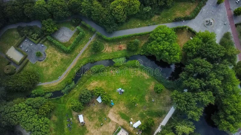 Aerial Shot of the Park in Amsterdam Stock Photo - Image of outdoor ...
