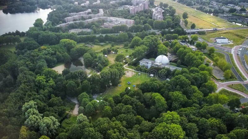 Aerial Shot of the Park in Amsterdam Stock Photo - Image of urban, view ...