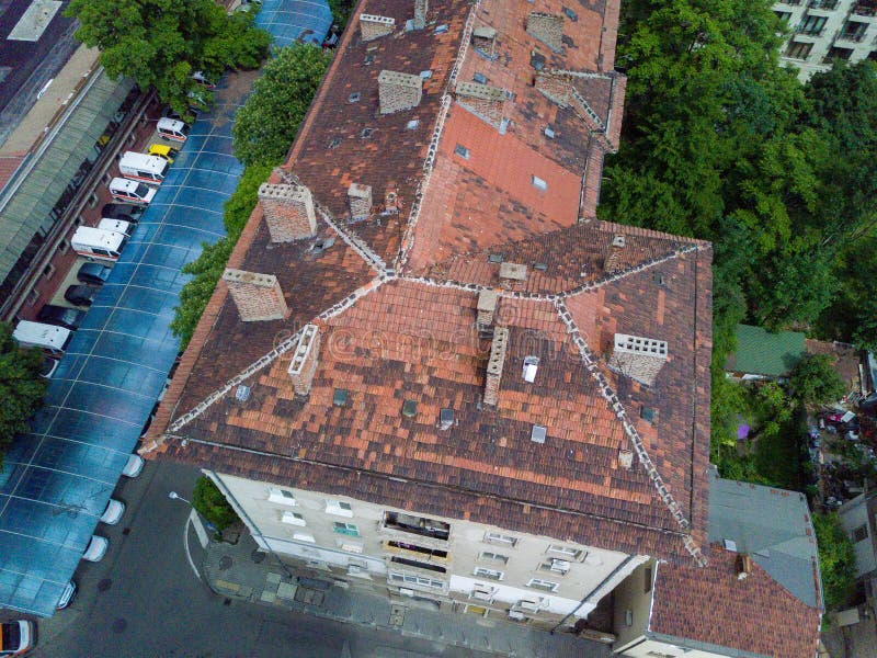 Aerial Shot of a Residential Building at Daytime Stock Photo - Image of ...