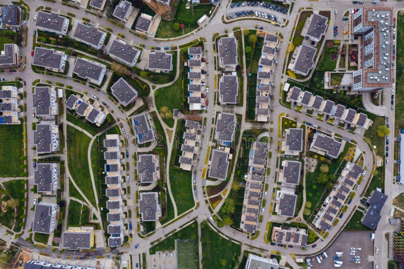 Aerial Shot of a Residential Complex at Daytime Editorial Image - Image ...