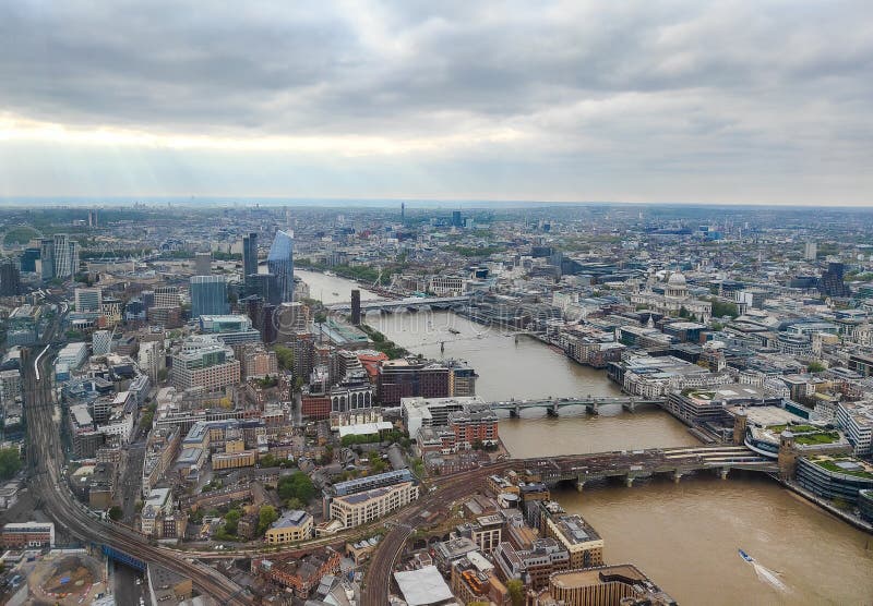 Aerial Skyline View of London Editorial Photography - Image of building ...