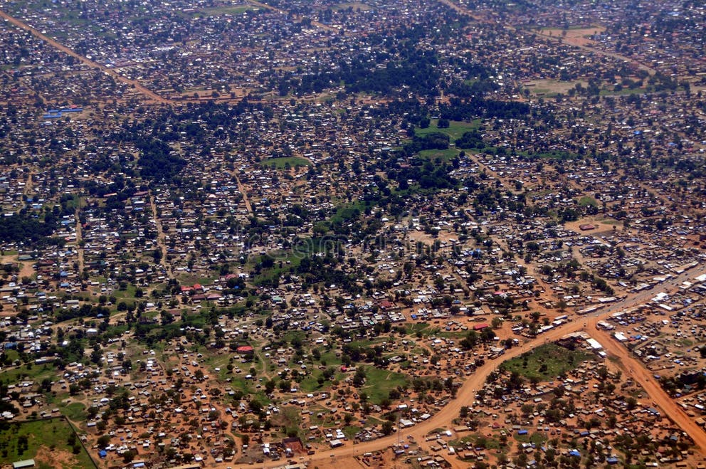 Aerial of slum housing stock image. Image of town, suburb - 19947543