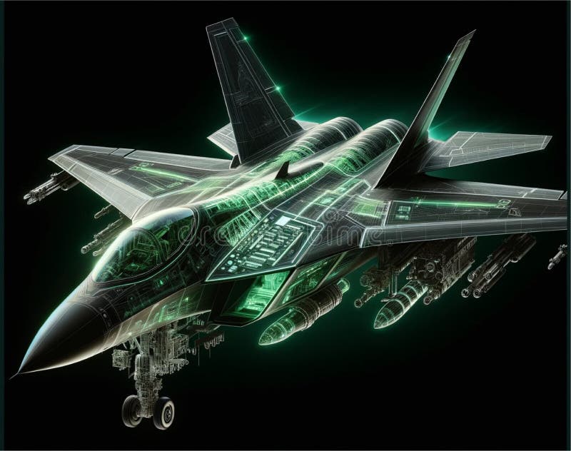 Aerial Spectacle: Fighter Jet Executes Precision Aerobatics Stock ...