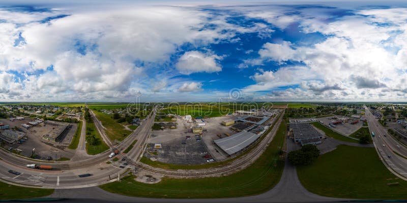 Aerial 360 Spherical Photo South Bay Florida Equirectangular Spherical ...
