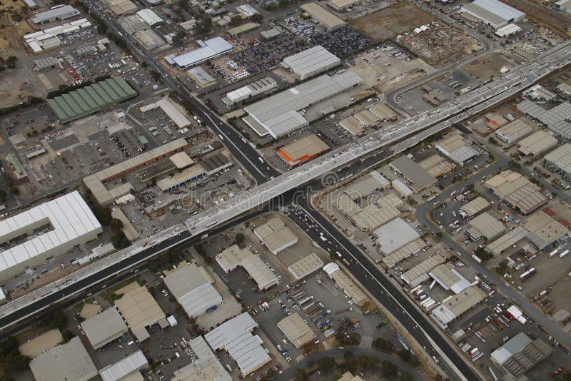 Aerial super highway stock image. Image of view, houses - 35850629