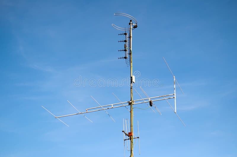 Aerial Television Antenna stock photo. Image of clear - 22487240