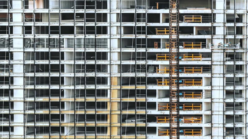 Aerial Timelapse of the Progress of Building Construction Stock Video ...