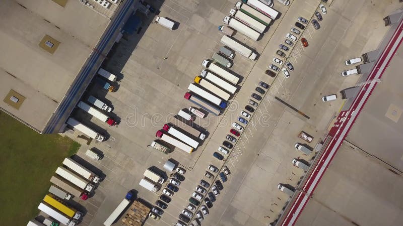 Cargo Trucks with Ohio State, USA Flag. Trucks from Ohio Loading or ...