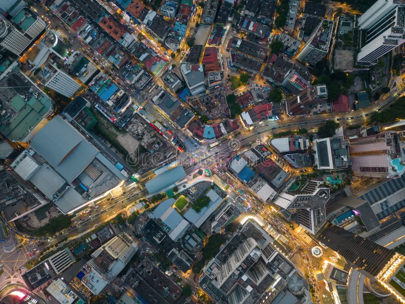 Aerial Top Down View KL Bukit Bintang Editorial Image - Image of ...