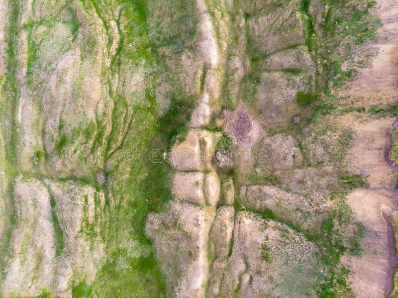 Aerial Top Down View of Surrealistic Landscape Texture Form Drone Stock ...