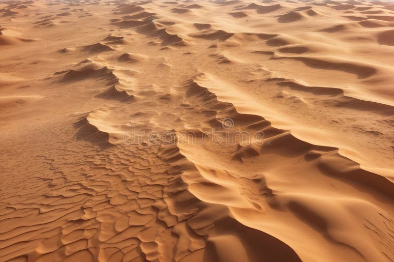 Aerial Top View on Sand Dunes Background Stock Illustration ...