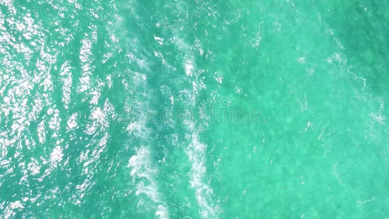 Aerial Top View Shot of the Light Green Water Stock Video - Video of ...