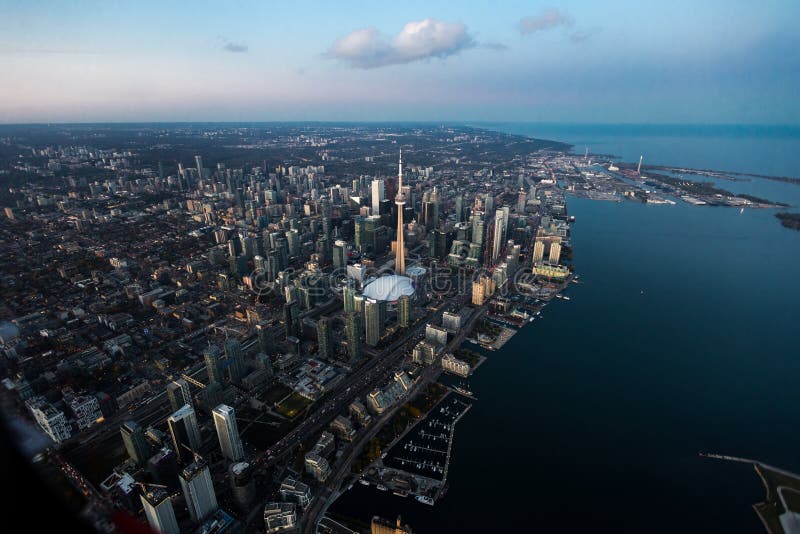 Aerial Toronto stock image. Image of cityscape, downtown - 166595409