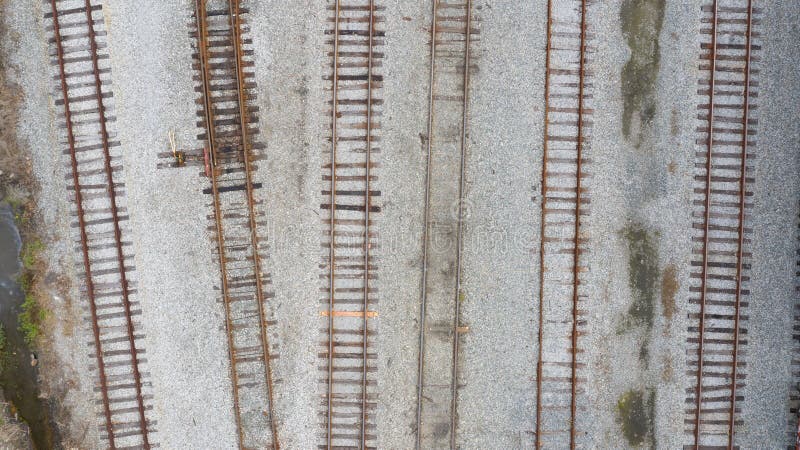 Aerial train tracks stock image. Image of tracks, high - 145265189