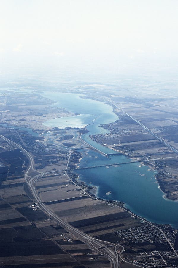 Aerial View stock photo. Image of land, river, earth - 86299296