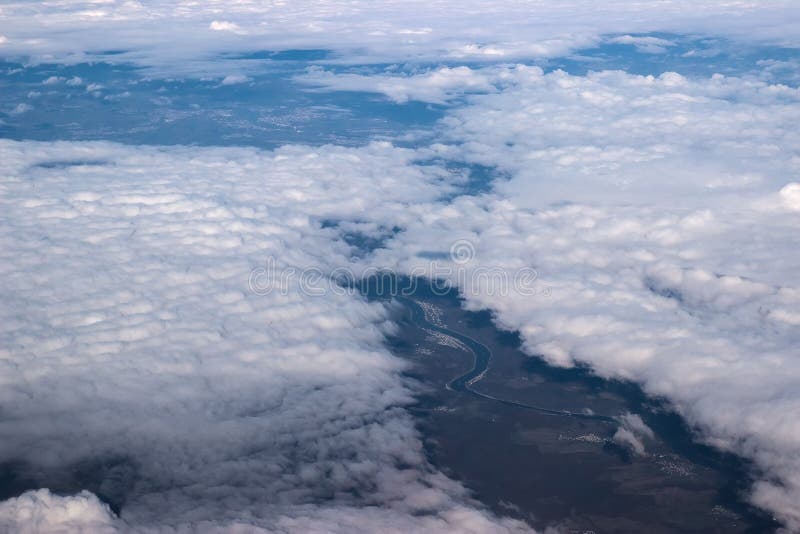 Aerial View from Above on River Stock Photo - Image of skyview ...