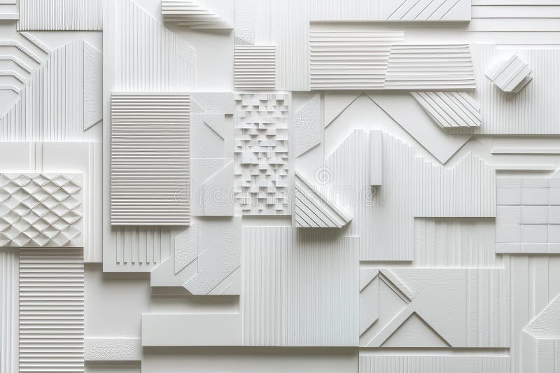 Aerial View of Abstract Geometric Design in Contemporary Art ...