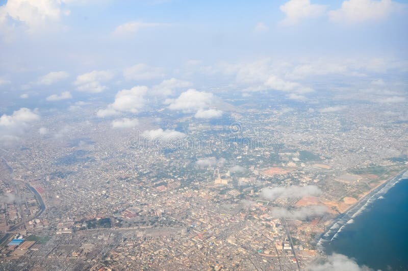 Aerial View of Accra, Ghana Stock Image - Image of house, aerial: 46288095