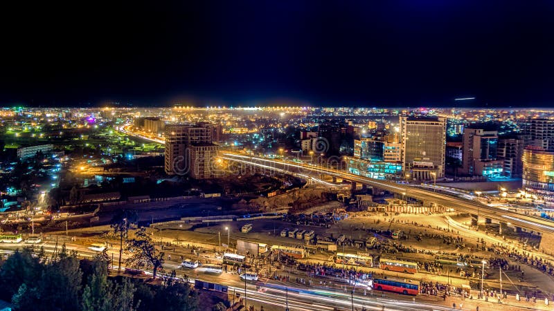 Aerial view of Addis Ababa Aerial view of the city of Addis Ababa ...