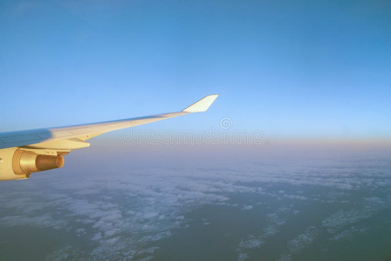 Aerial view stock photo. Image of aeroplane, cloud, engine - 99036264