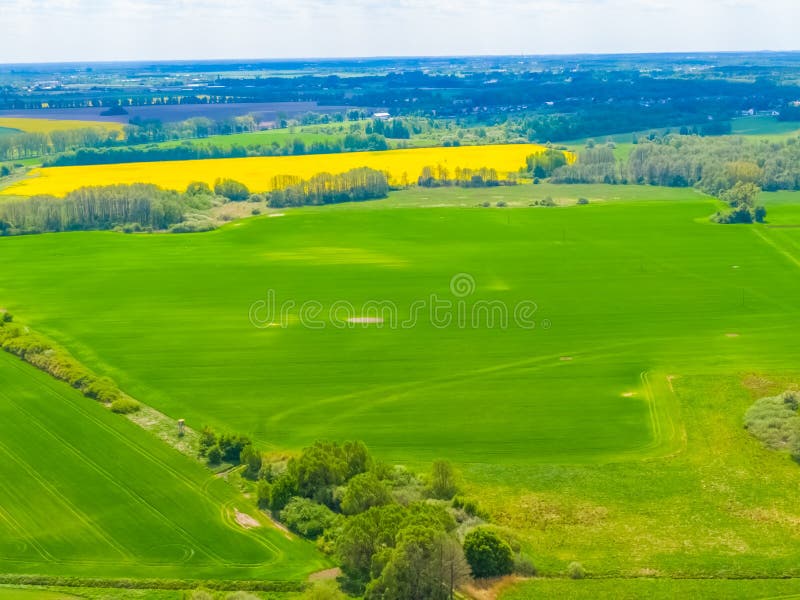 Aerial View of Agricultural Fields Stock Photo - Image of country ...