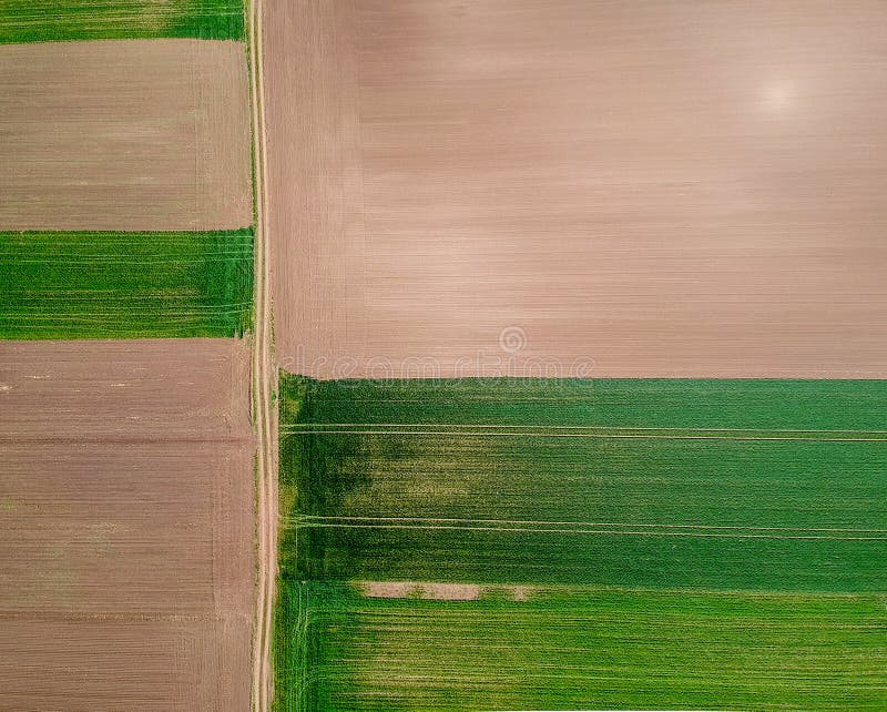 Aerial View of Agricultural Fields Stock Photo - Image of farmland ...