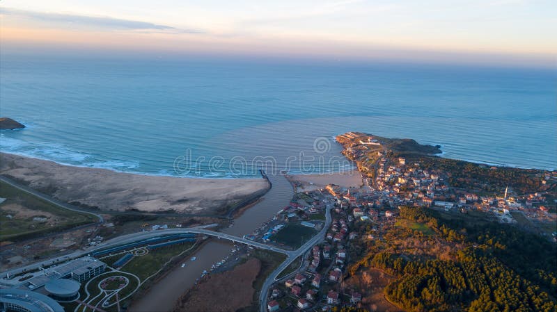 Aerial View Agva Sile Istanbul Turkey Editorial Stock Photo - Image of ...