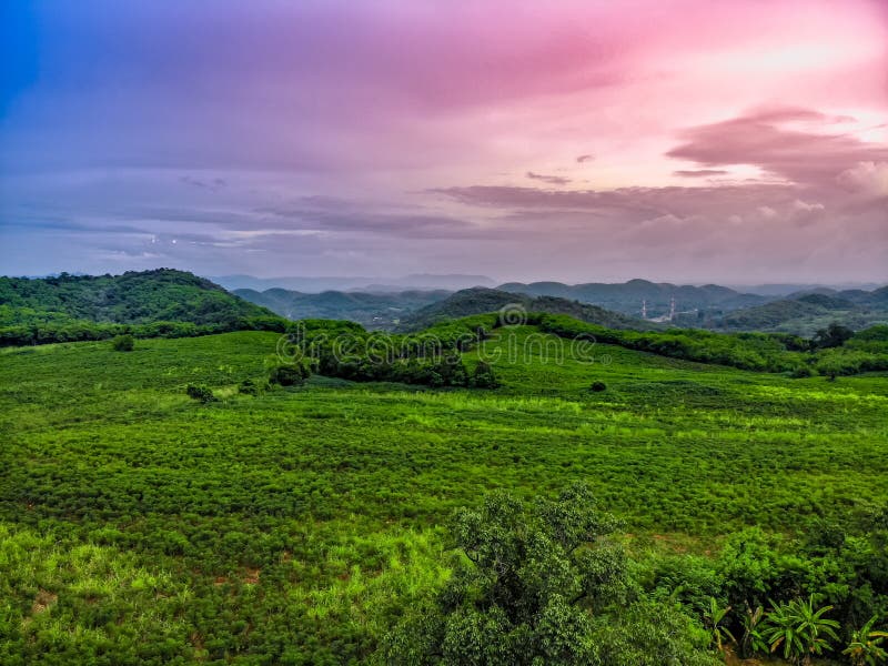 Aerial View, Air of Nature in the Countryside Stock Photo - Image of ...