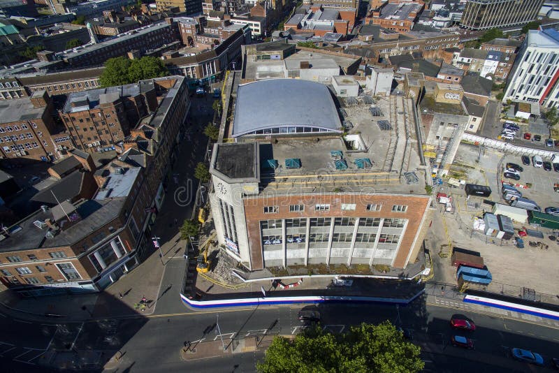 Aerial View of Albion Square Development Kingston upon Hull Stock Image ...