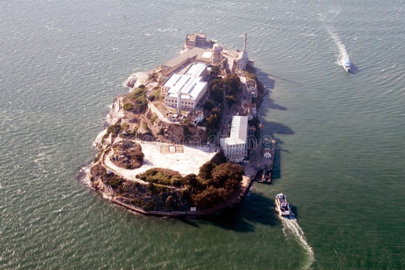 Aerial view of Alcatraz stock photo. Image of prison, coastal - 2092570