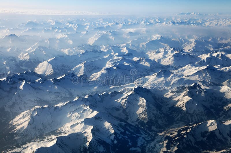 Aerial view of the Alps stock photo. Image of austria - 24835596