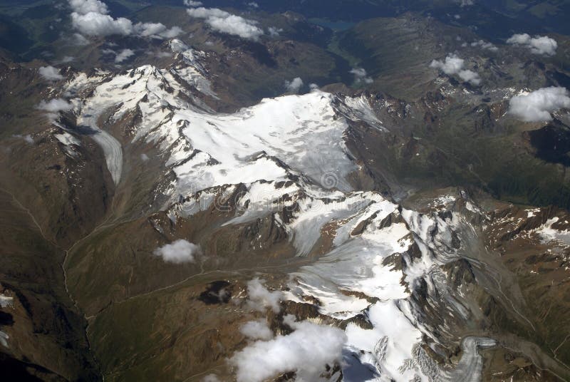 Aerial view of the Alps stock image. Image of beautiful - 37824641