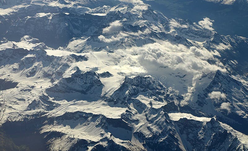 Aerial view of the alps stock image. Image of look, view - 136638457
