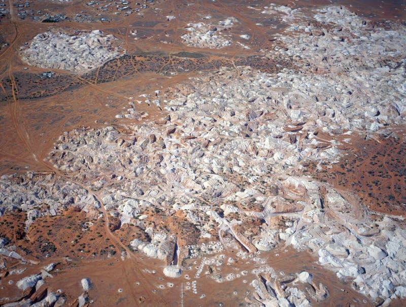 Aerial View of the Andamooka Opal Fields. Stock Image - Image of opal ...